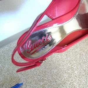 Gucci | Shoes | Gucci Red Gloss Patent Leather Sandals | Poshmark
